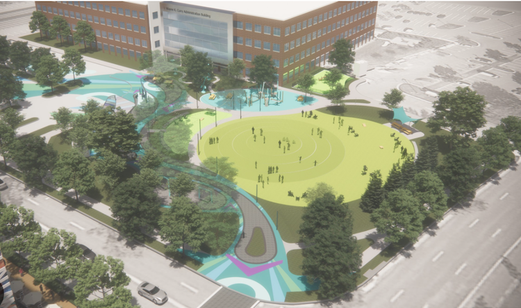 MD Leaders Break Ground On Largo Civic Plaza, Part Of $400M PGC Blue ...