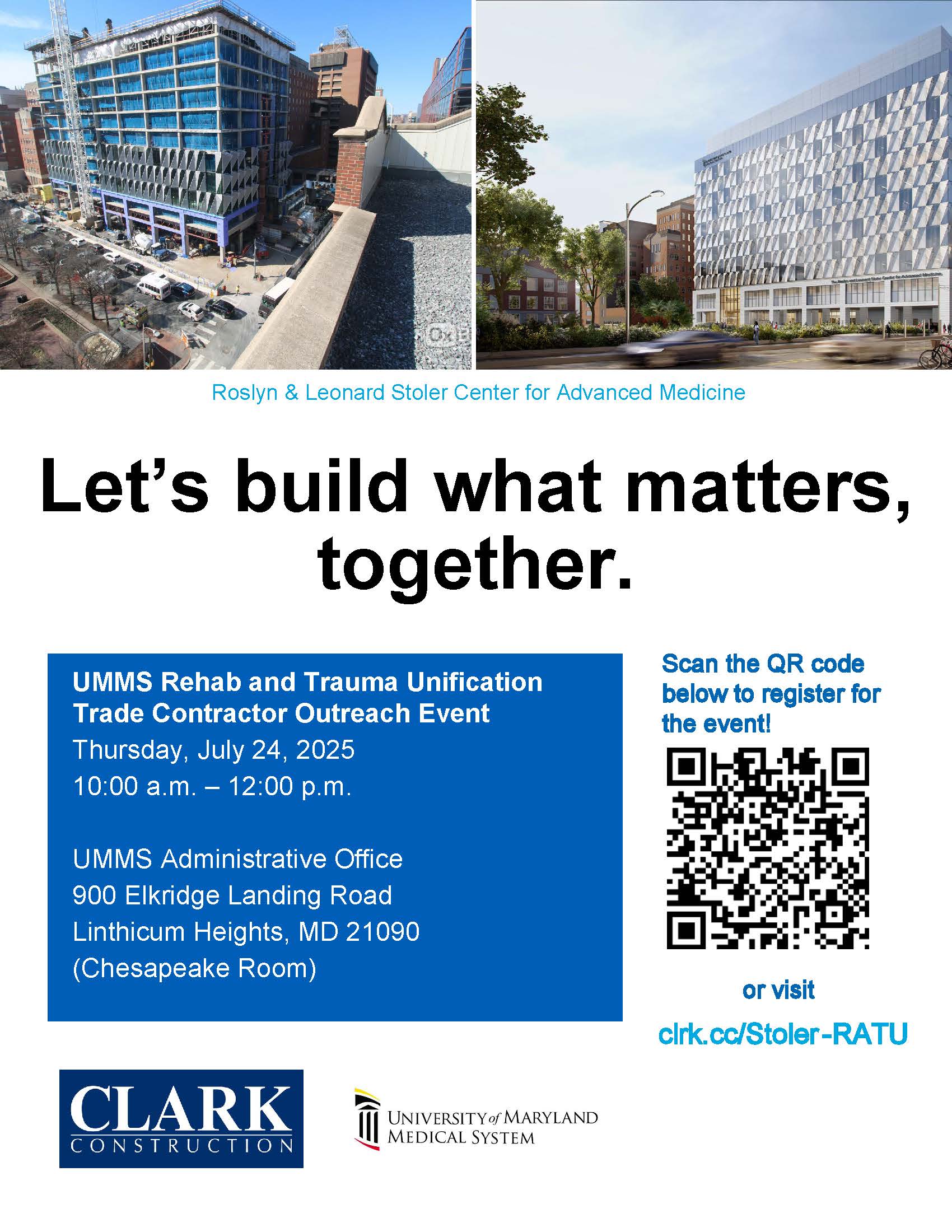 07/24/25: UMMS Rehab And Trauma Unification Trade Contractor Outreach ...