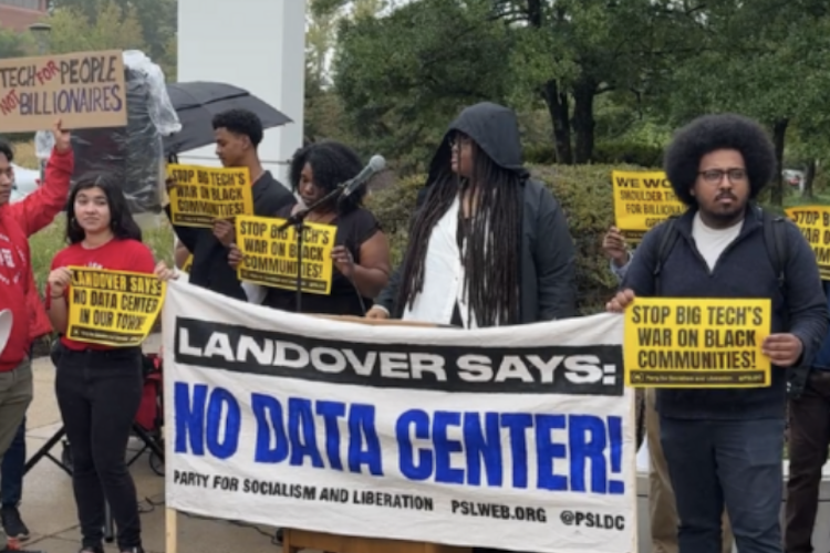 Dozens Rally In Prince George S County Against Data Center Project At